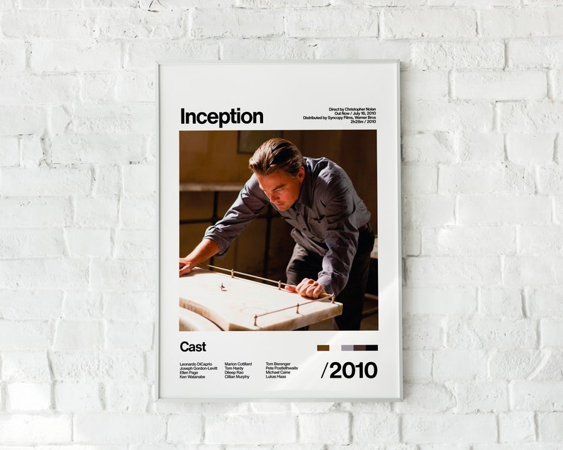 Inception - 2010 - Leonardo Dicaprio & Christopher Nolan - Movie Poster ...