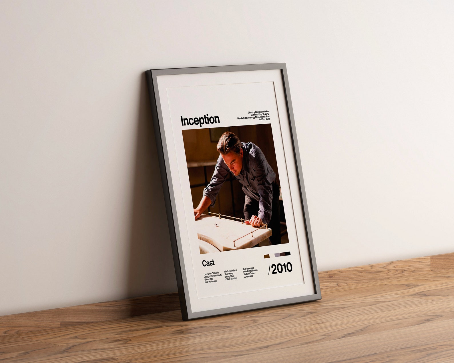 Inception 2010 Leonardo Dicaprio & Christopher Nolan Movie Poster ...