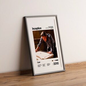 Inception 2010 Leonardo Dicaprio & Christopher Nolan Movie Poster ...