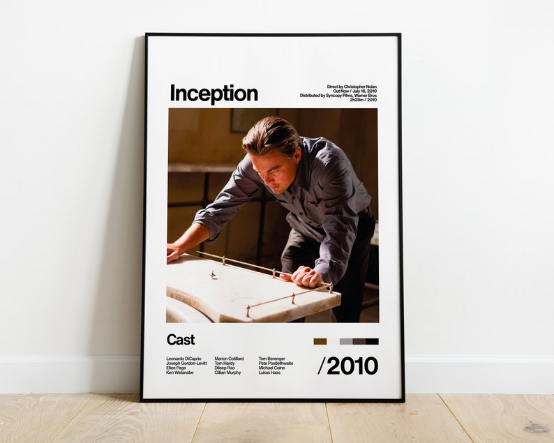 Inception - 2010 - Leonardo Dicaprio & Christopher Nolan - Movie Poster ...