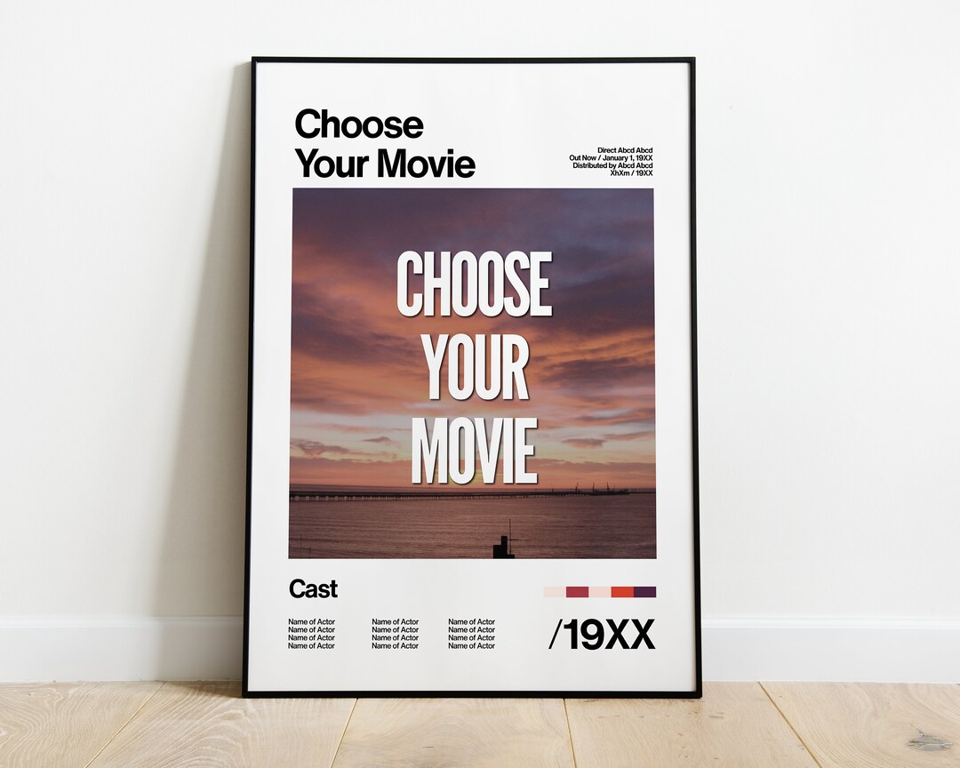 Choose Your Movie - Best Movies - Movie Poster Artwork Home Decor Print ...