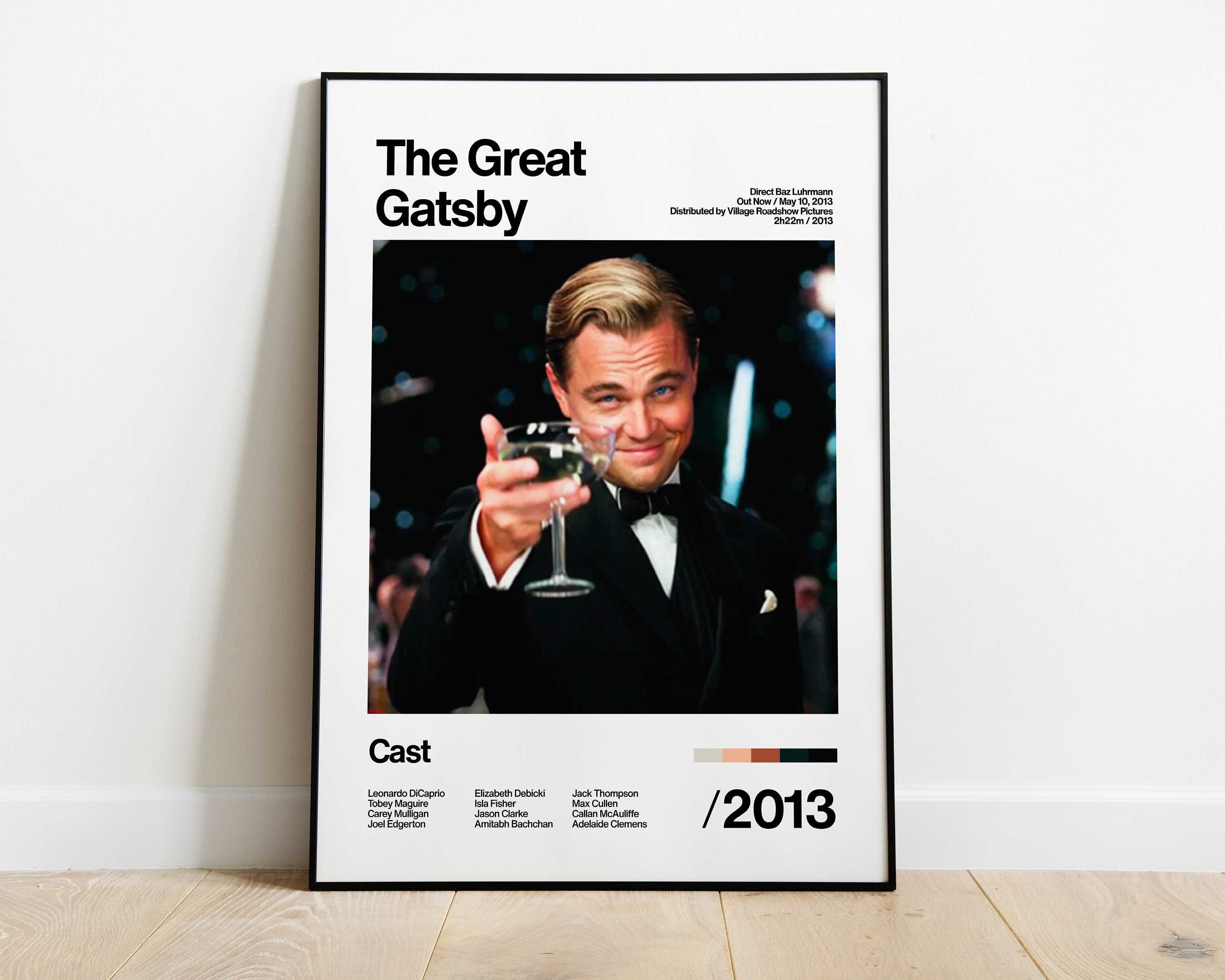 The Great Gatsby 2013 Leonardo Dicaprio Movie Poster - Etsy
