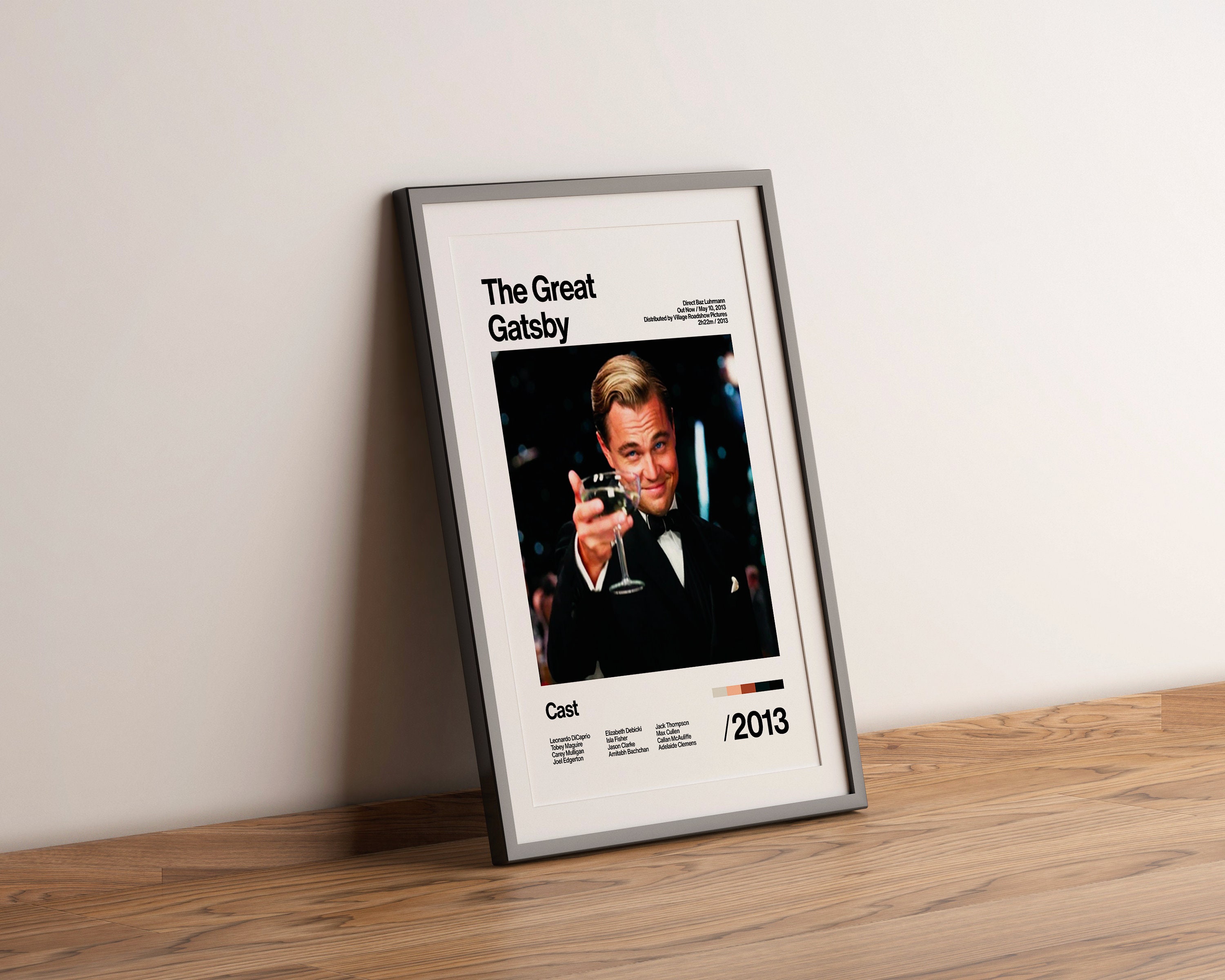 The Great Gatsby 2013 Leonardo Dicaprio Movie Poster - Etsy