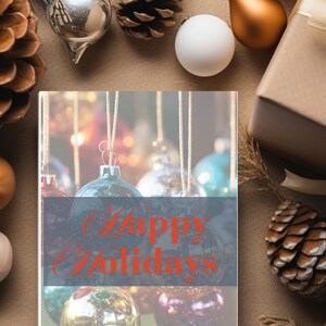 Printable Christmas Card | 5 X 7 Printable Holiday Card | Christmas ...