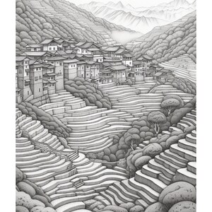 Adult Coloring Pages | 10 Serene Landscapes | Printable Coloring Pages ...