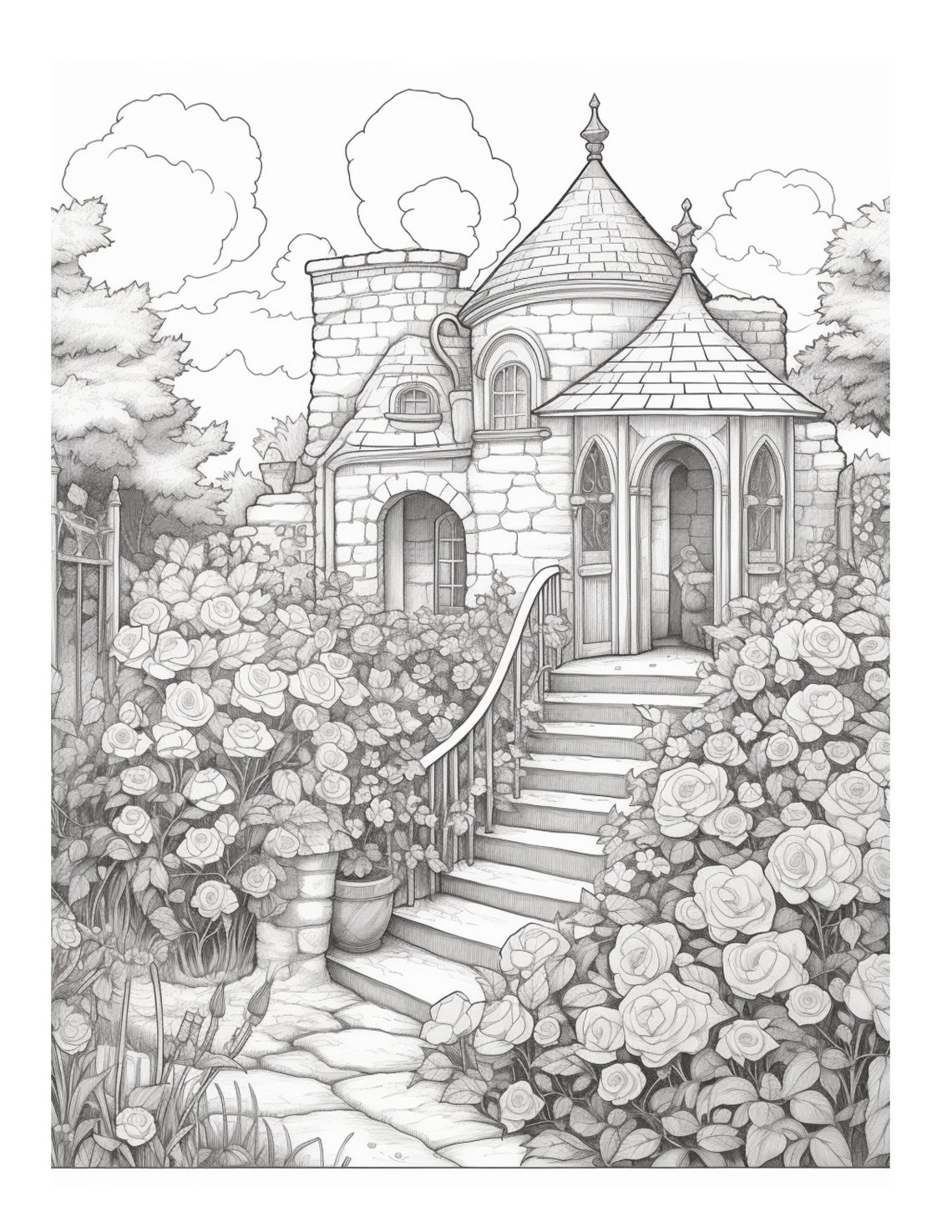 Adult Coloring Pages 10 Serene Landscapes Printable Coloring Pages ...