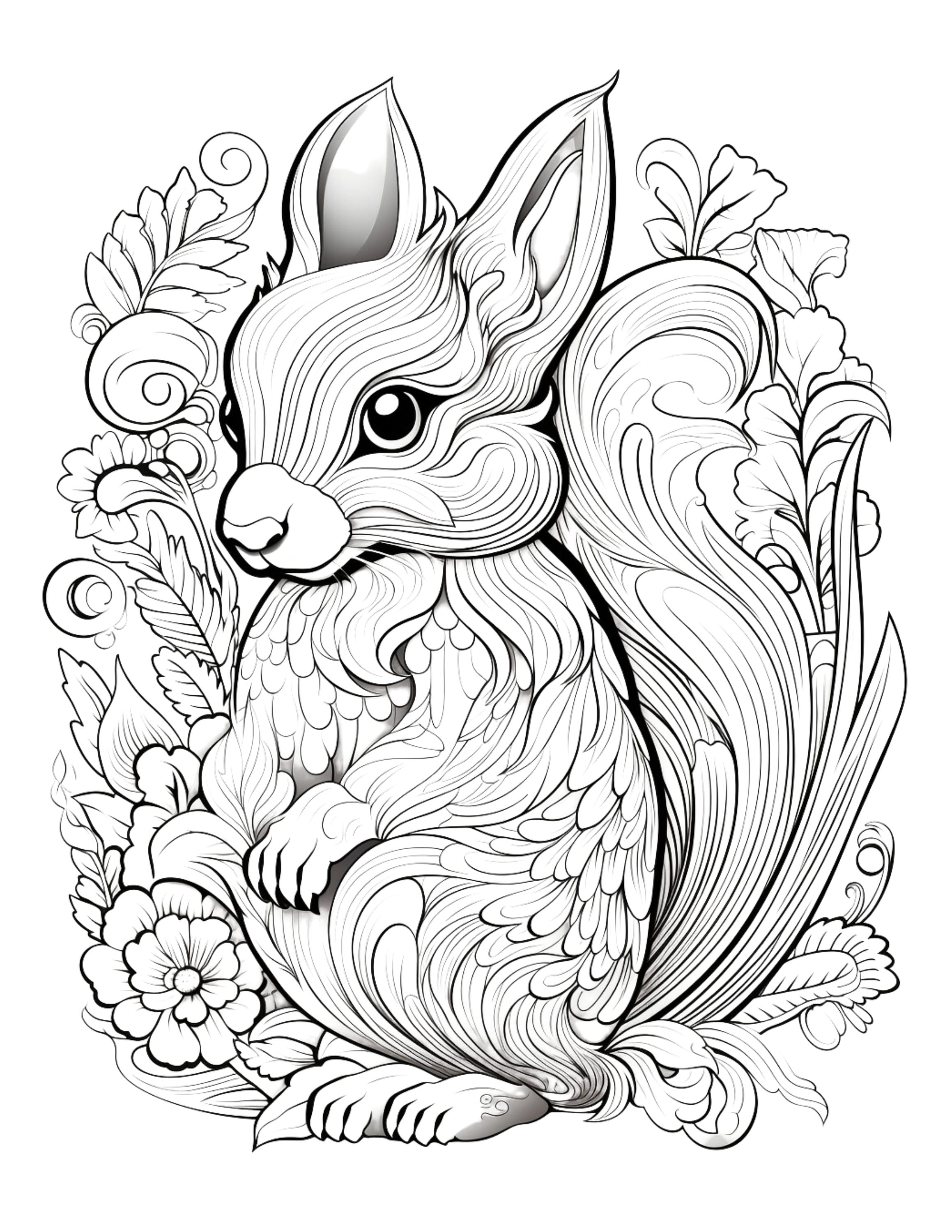 Adult Coloring Pages 10 Intricate Animal Faces Printable Coloring Pages ...