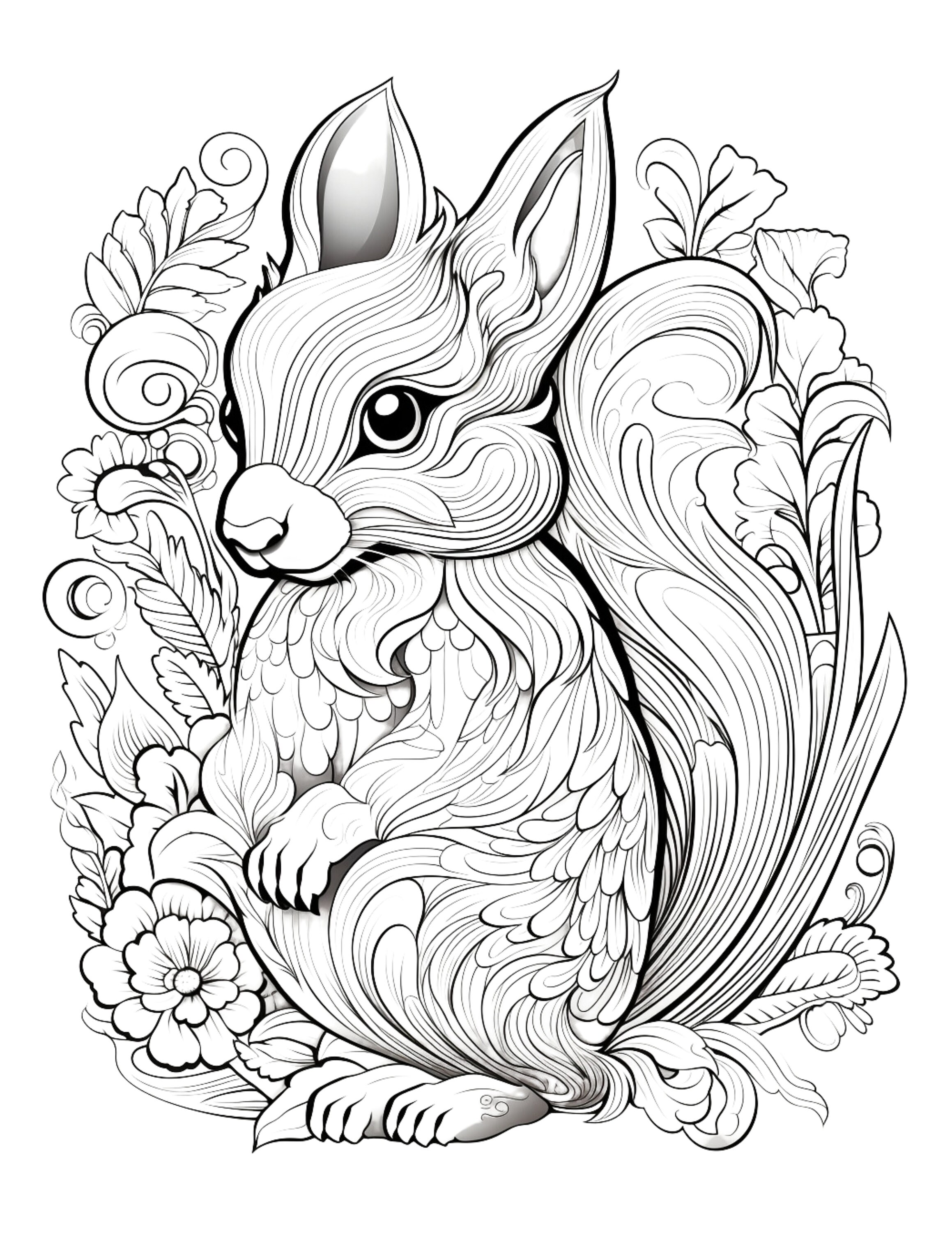 Adult Coloring Pages 10 Intricate Animal Faces Printable Coloring Pages