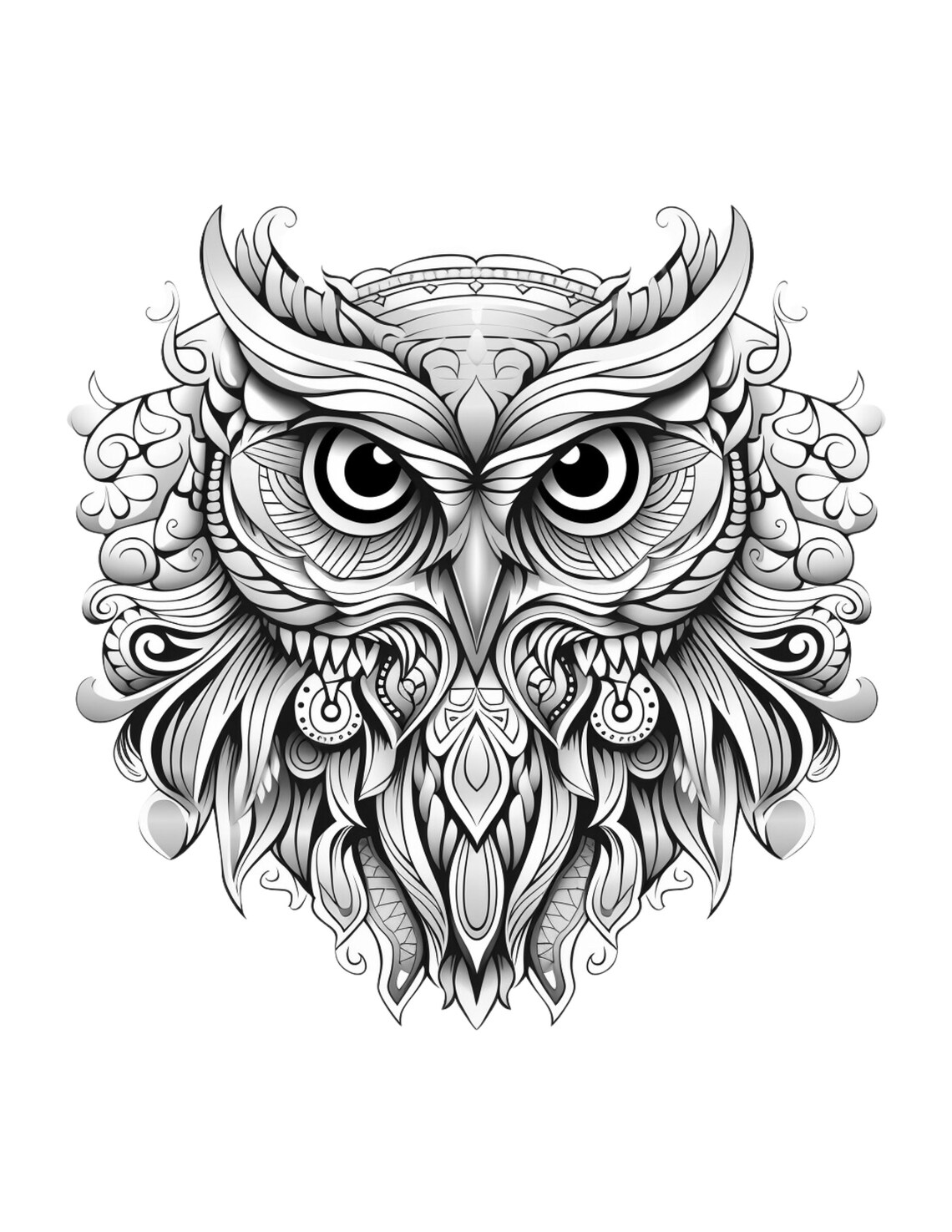 Adult Coloring Pages 10 Intricate Animal Faces Printable Coloring Pages ...