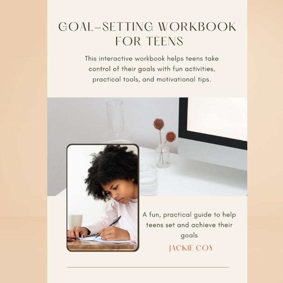 Goal-setting Workbook for Teens | Teen Goal Planner | Motivation and ...
