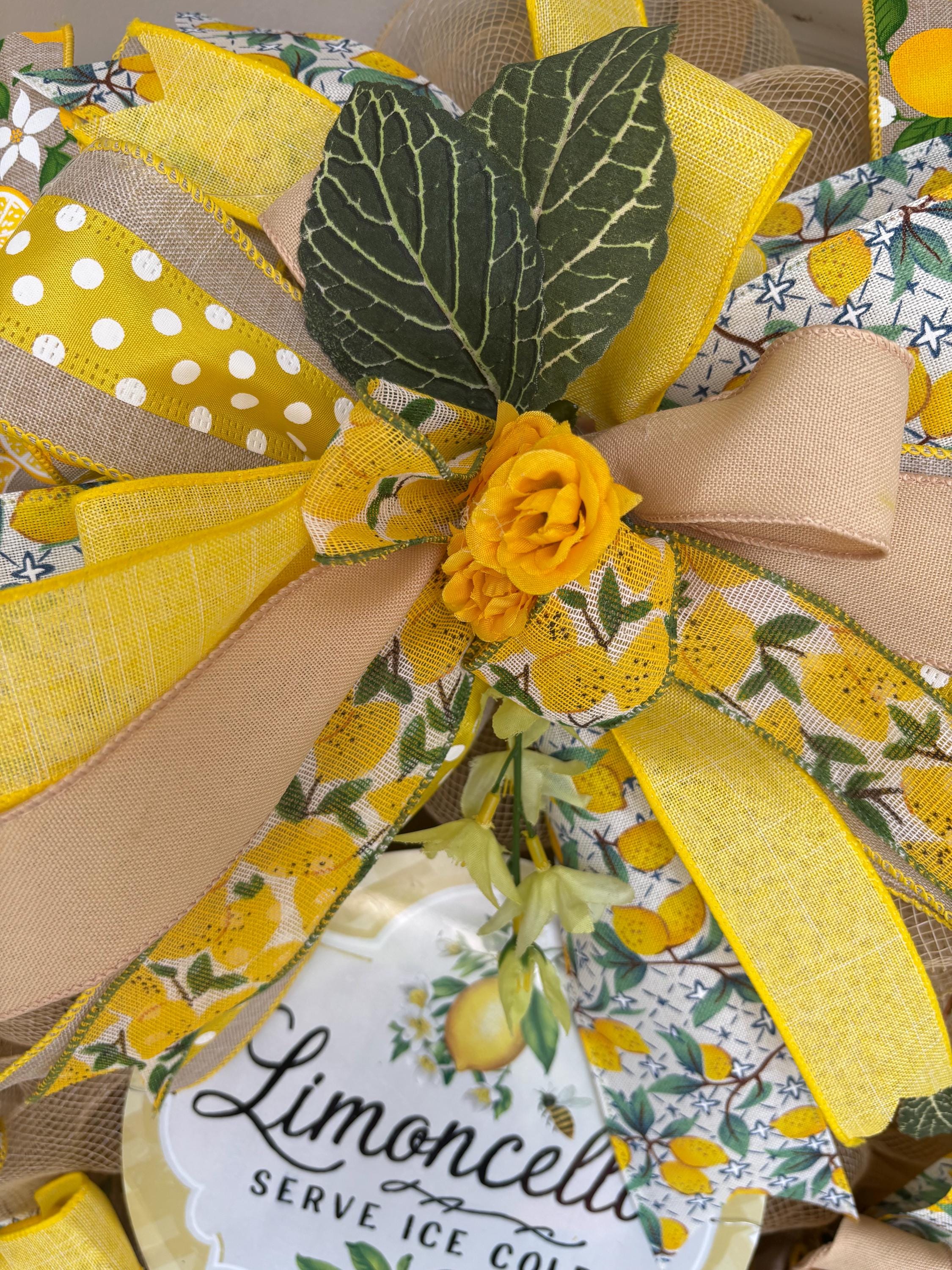 Limoncello Lemon Wreath – Summer Door Decor - Etsy
