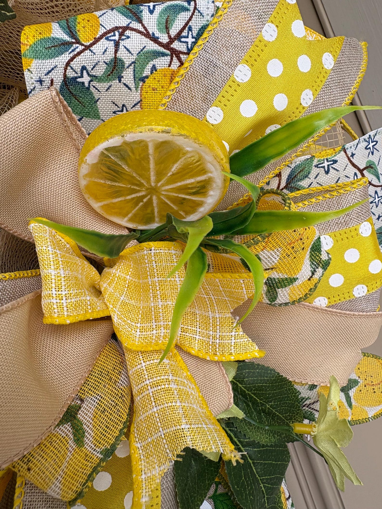 Limoncello Lemon Wreath – Summer Door Decor - Etsy
