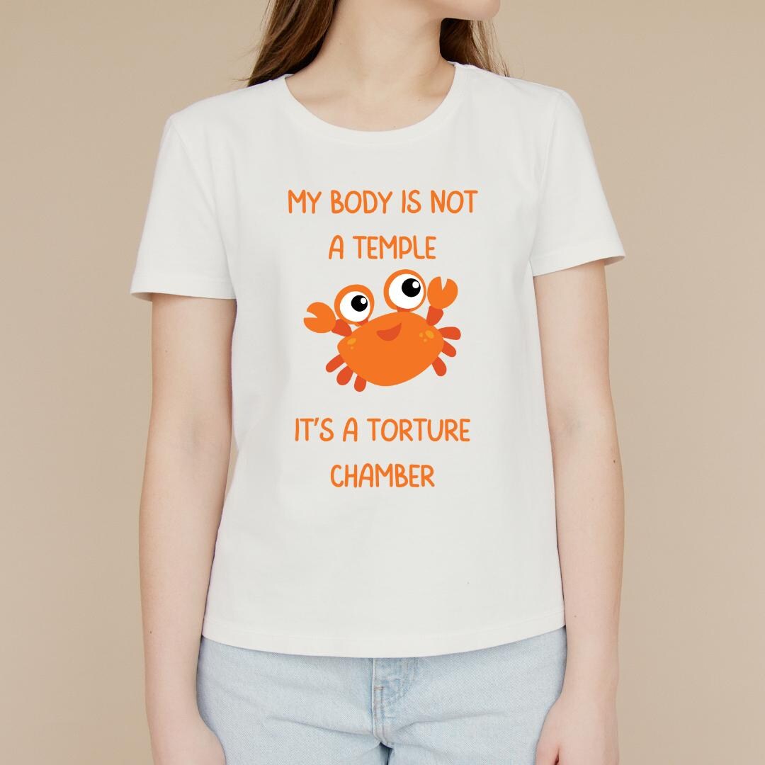 My Body is Not A Temple Funny Meme T-shirt | Adult Humorous Graphic Tee ...