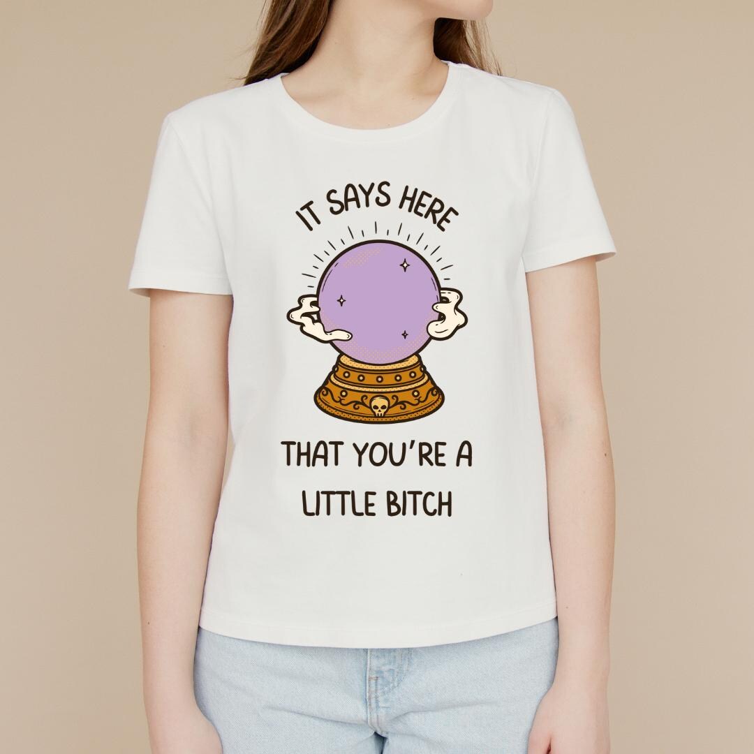 Crystal Ball Funny Cute Meme T-shirt | Adult Humorous Graphic Tee ...