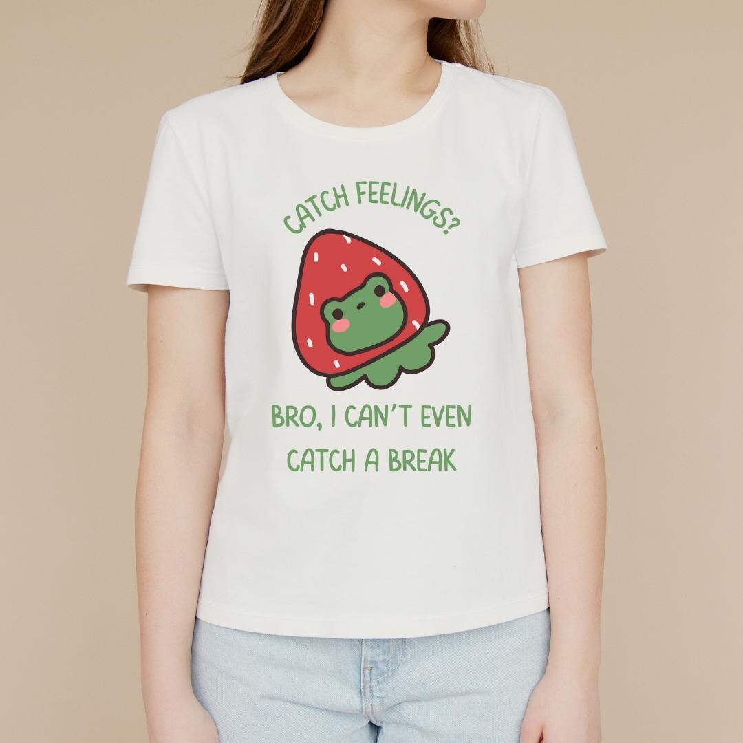 Catch A Break Funny Frog Meme T-shirt for Adults Humorous Graphic Tee ...