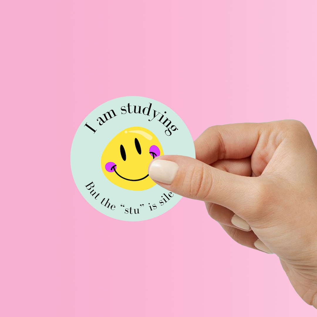 I'm Studying Funny Meme Sticker| Hilarious Vinyl Decals for Laptop ...
