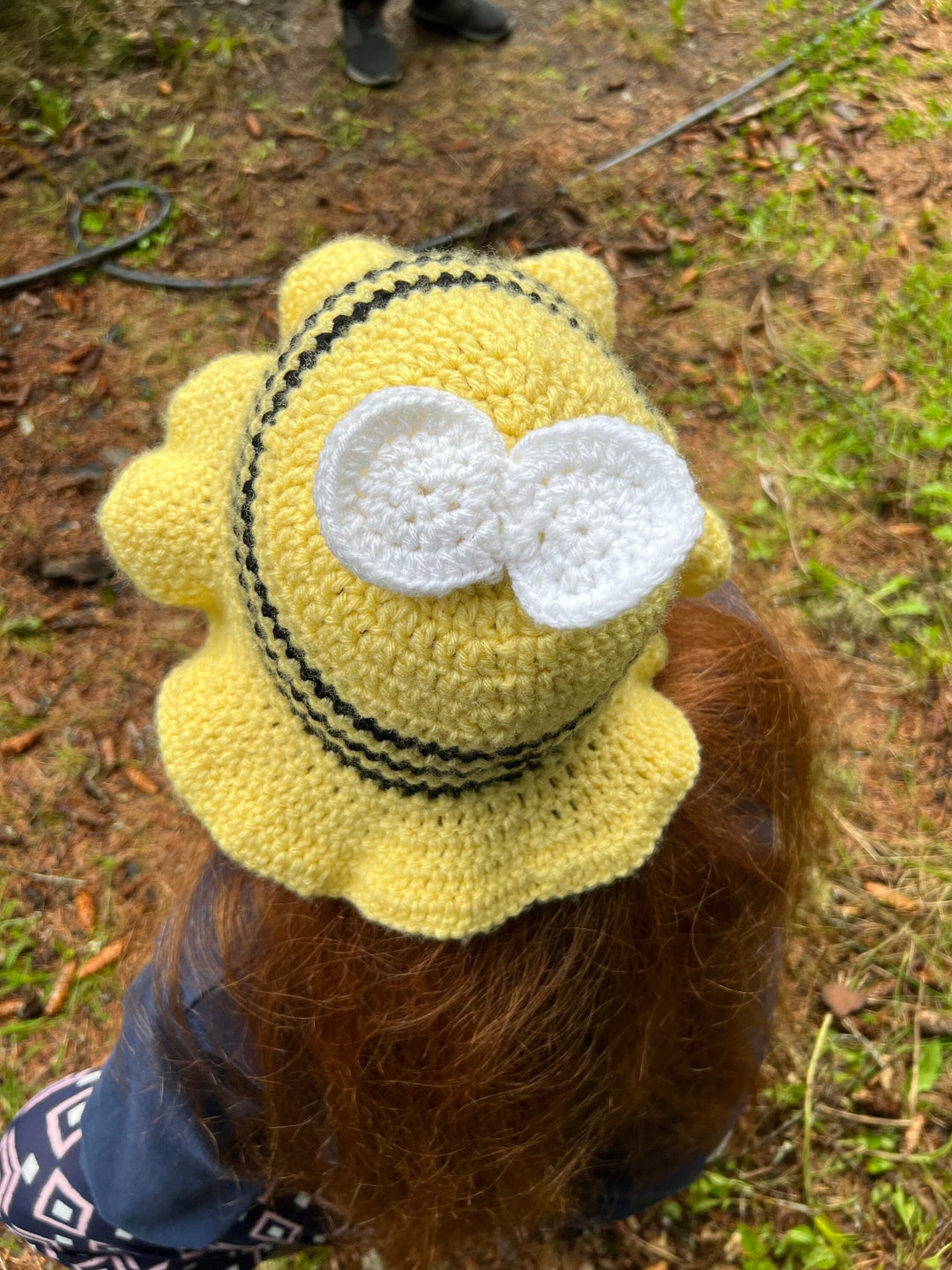 Buzzing Bumble Bee Crochet Bucket Hat - Etsy