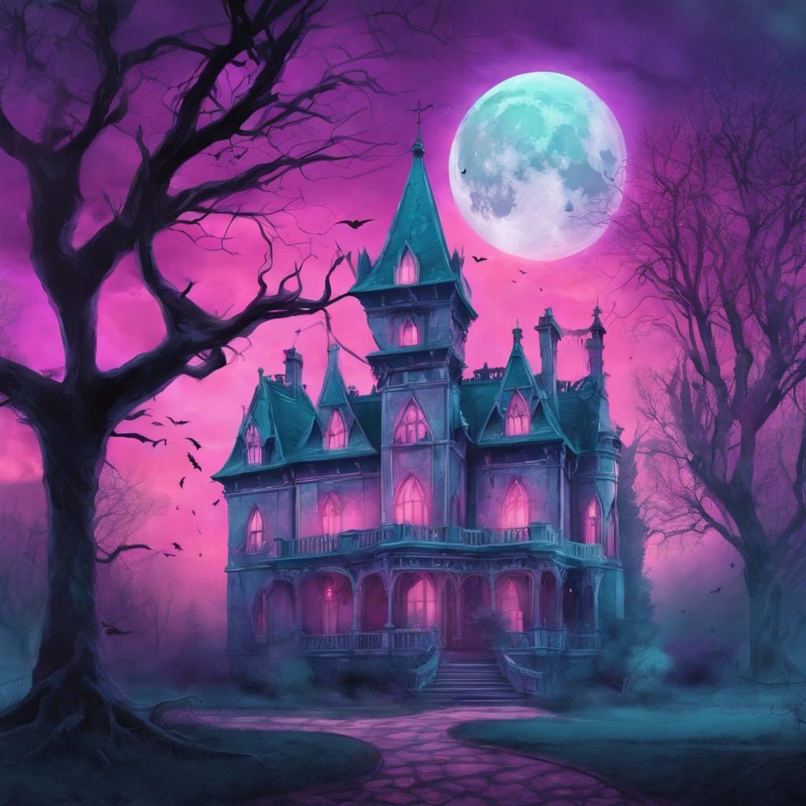 Pastel Goth Halloween 9apk Scrapbook Papers Digital Download Clipart ...