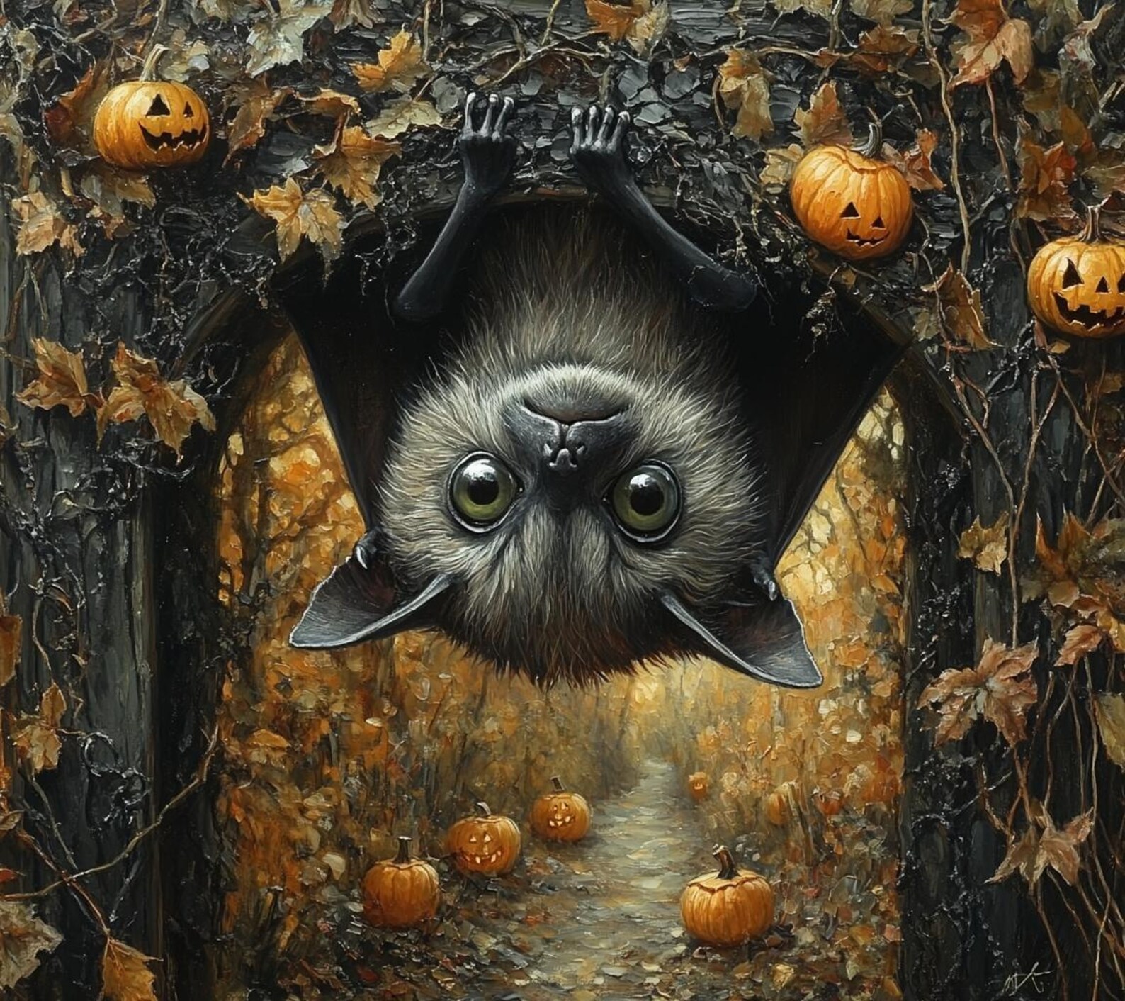 Whimsical Halloween Bats Clipart Collection Digital Download Scrapbook ...