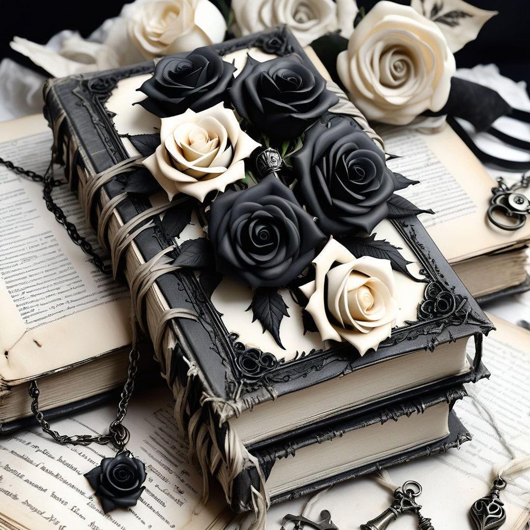 Vintage Goth Junk Journal Pages, Gothic Books for Journal Crafting ...