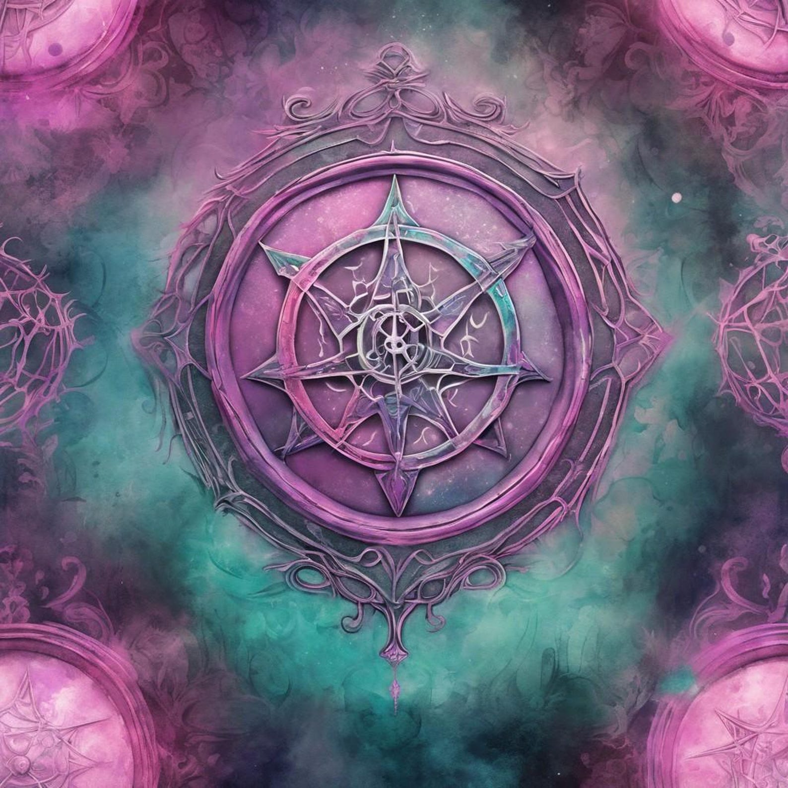 Pastel Goth Halloween 9apk Scrapbook Papers Digital Download Clipart ...