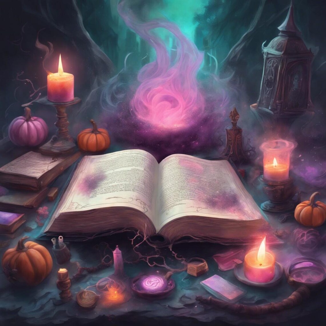 Pastel Goth Halloween 9apk Scrapbook Papers Digital Download Clipart ...