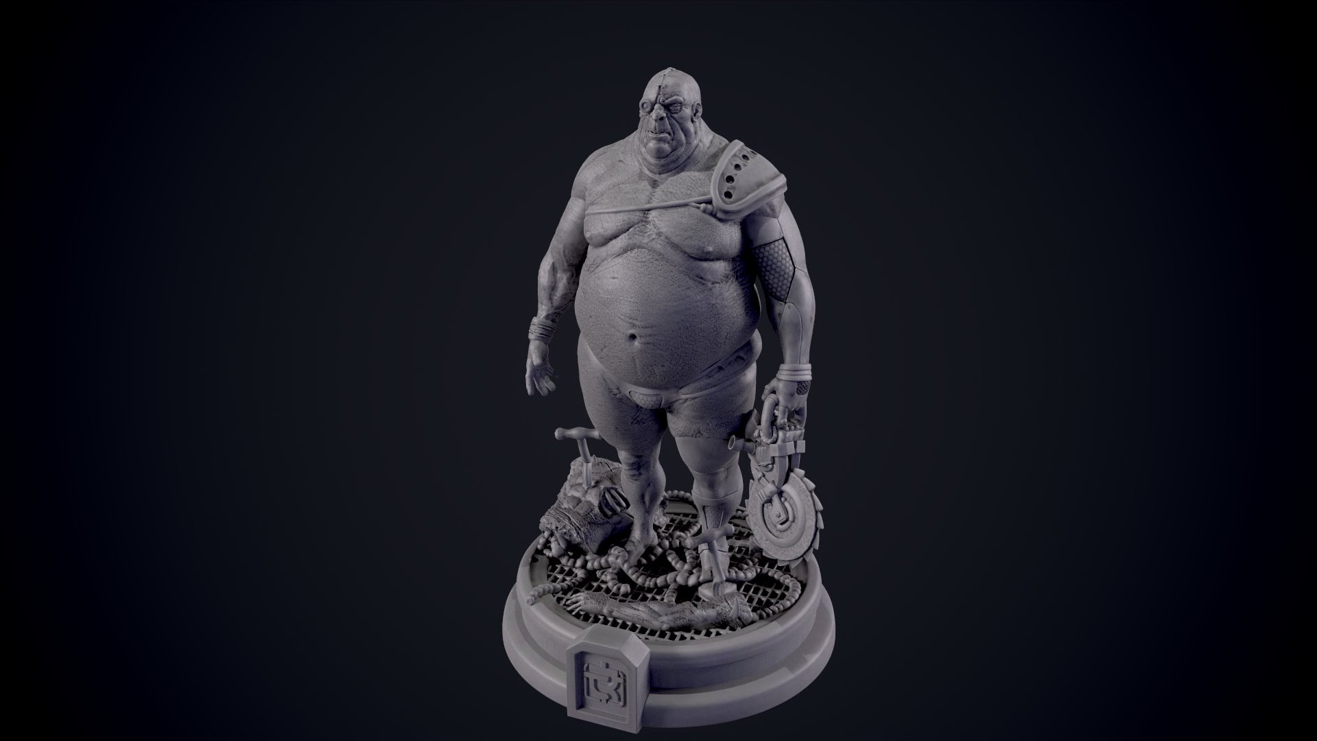 Fat Gory Cyborg STL Model for 3D Printing - Etsy