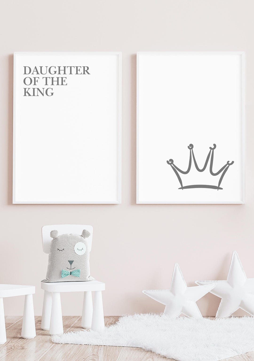 Christian Nursery Art | Daughter of the King, Crown (digital Download ...