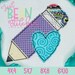 Back to School Applique Design,pencil Applique,back to School ...