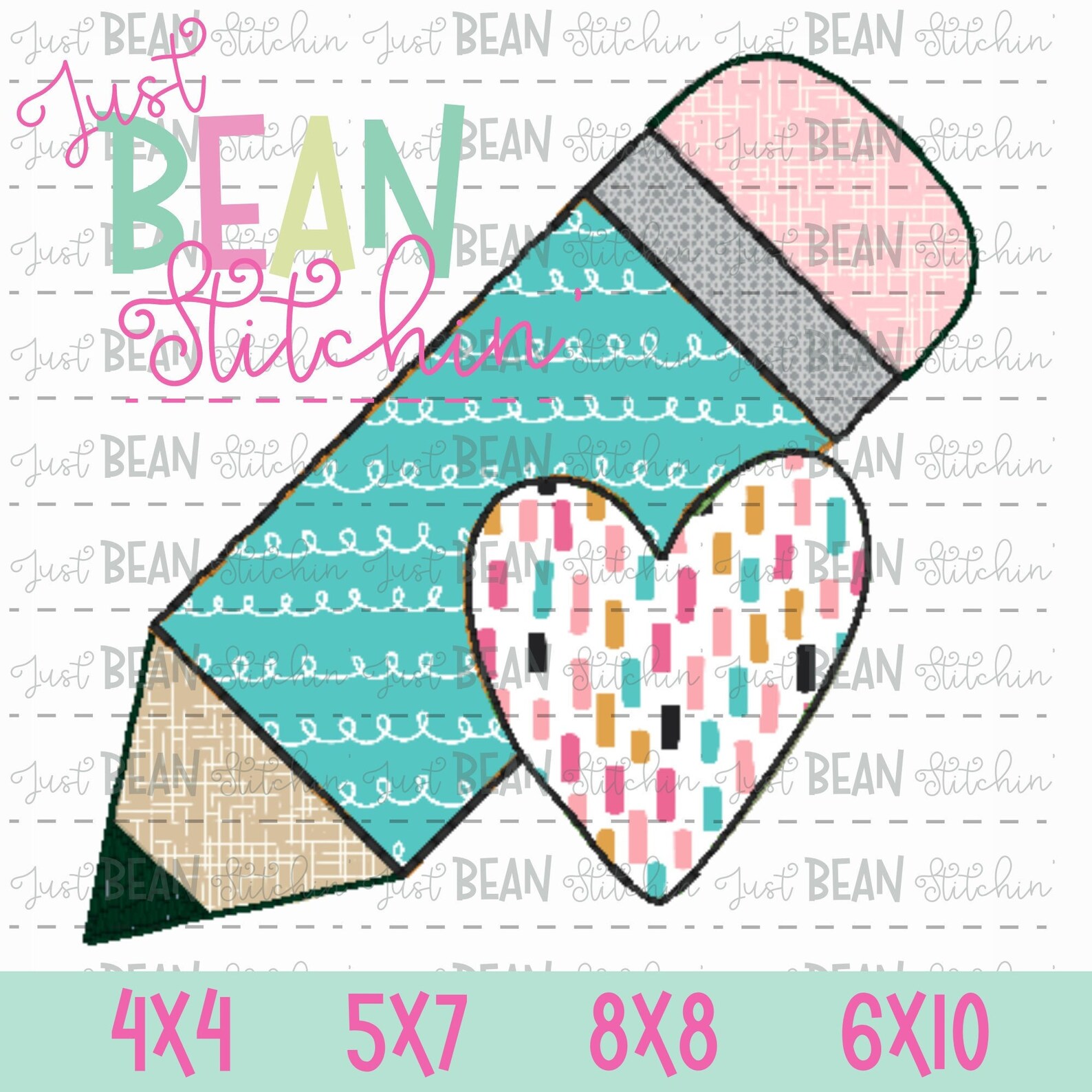 Back to School Applique Design,pencil Applique,back to School ...