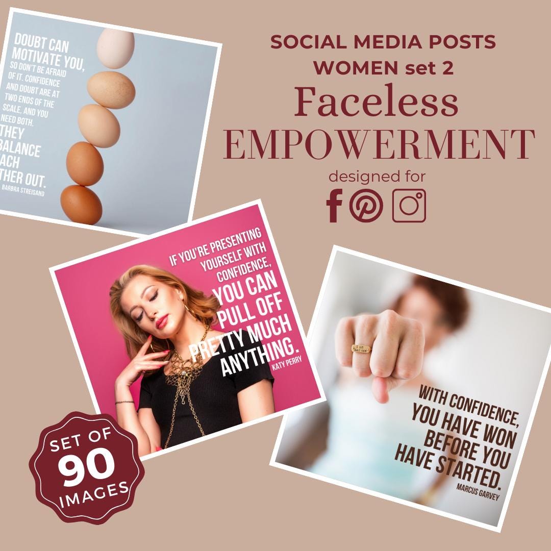 90 Women Empowerment Social Media Templates for Instagram, Facebook ...