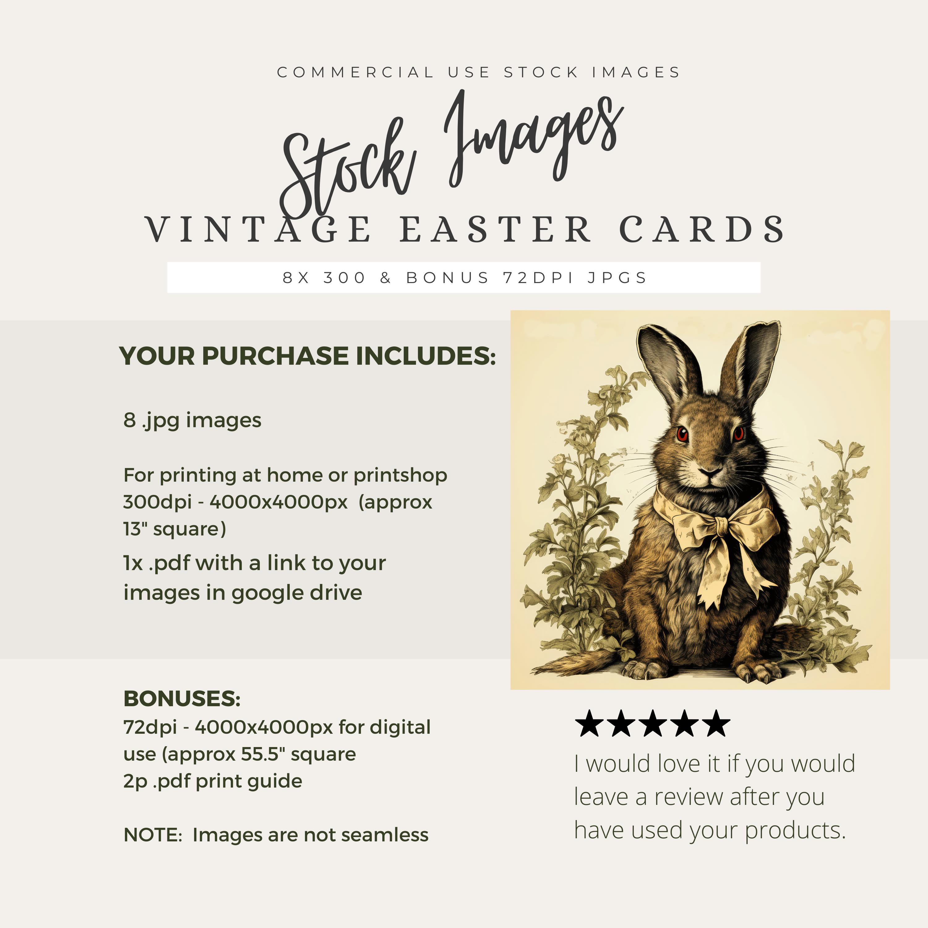 Vintage Easter Bunny—child Illustration, Victorian Easter Card, Retro ...