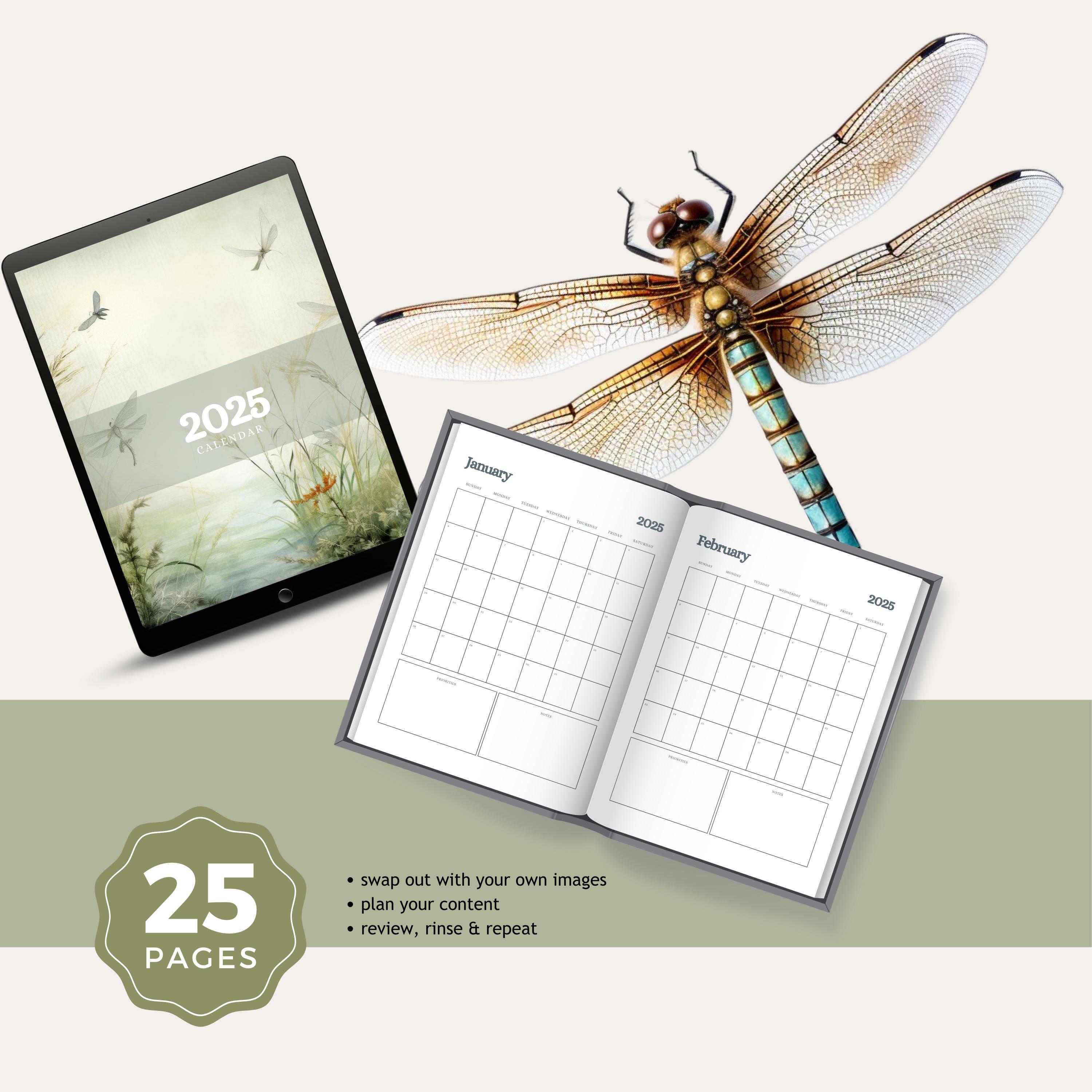 2025-2026 Printable Calendar, 26 Pages, Monday to Sunday, Edit in Canva ...