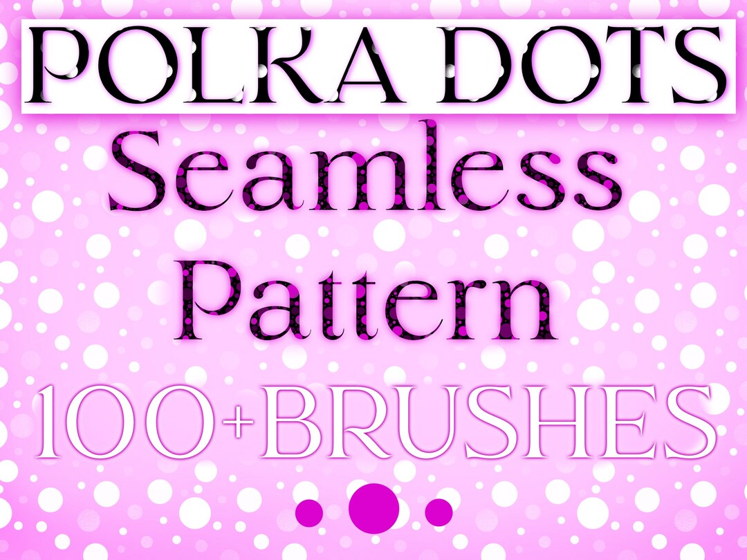 100+ Seamless Procreate Repeat Pattern Brushes, Polka Dot, Spots, Dots, Geometrical Shapes ...