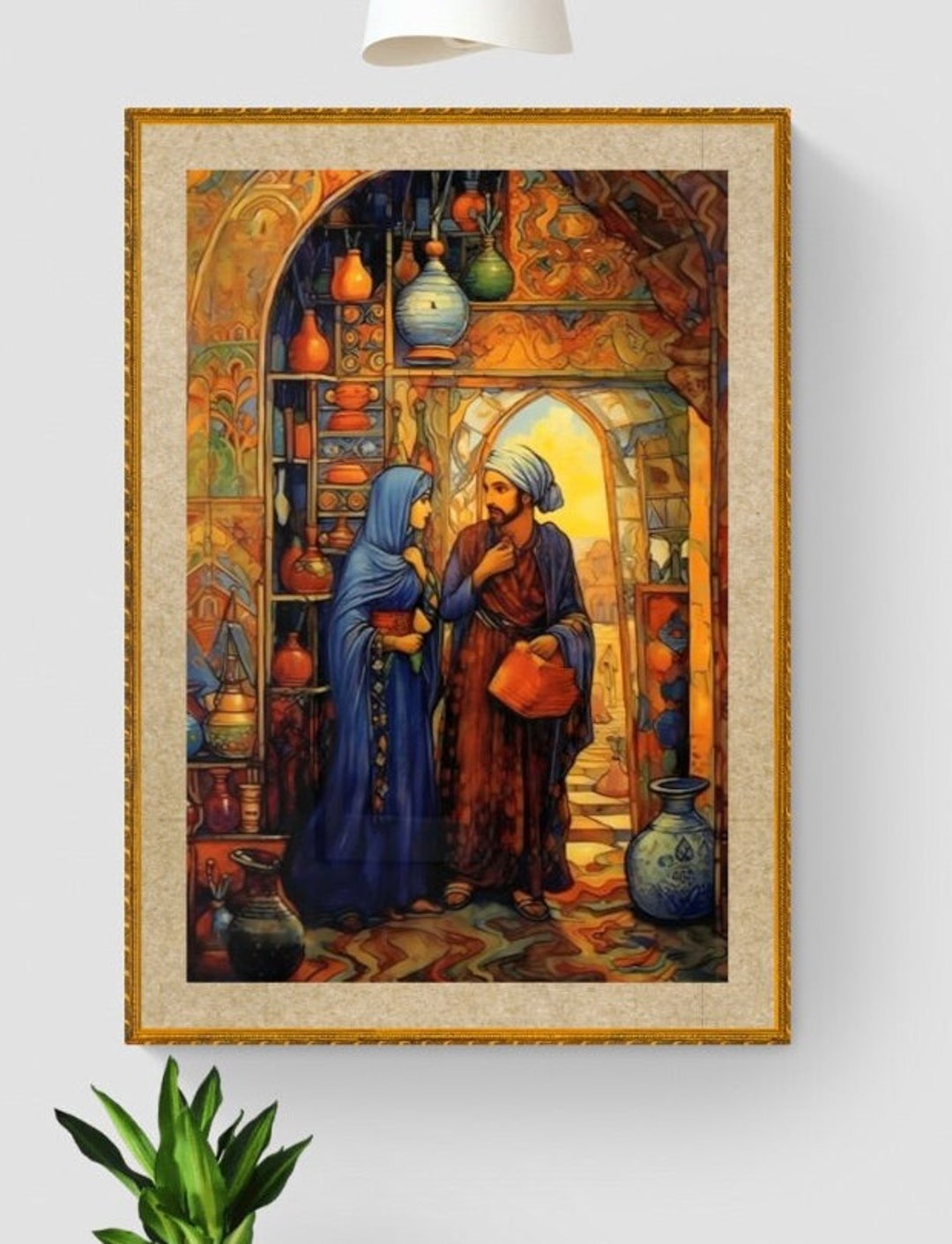 Arab Art, Old Arab Art, Middle Eastern Art, Colorful Arab Art Print - Etsy