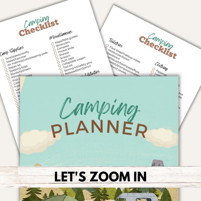 Printable Camping Planner Camping Checklist Camping Planning - Etsy