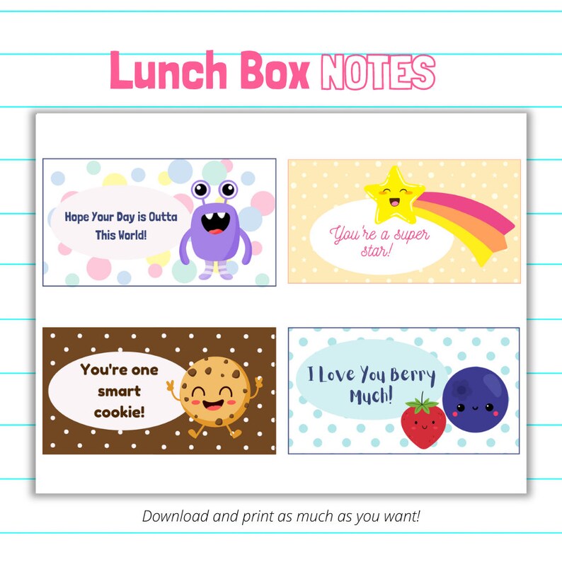 Weekly School Lunch Planner, Printable Weekly Meal Planner, Kids ...