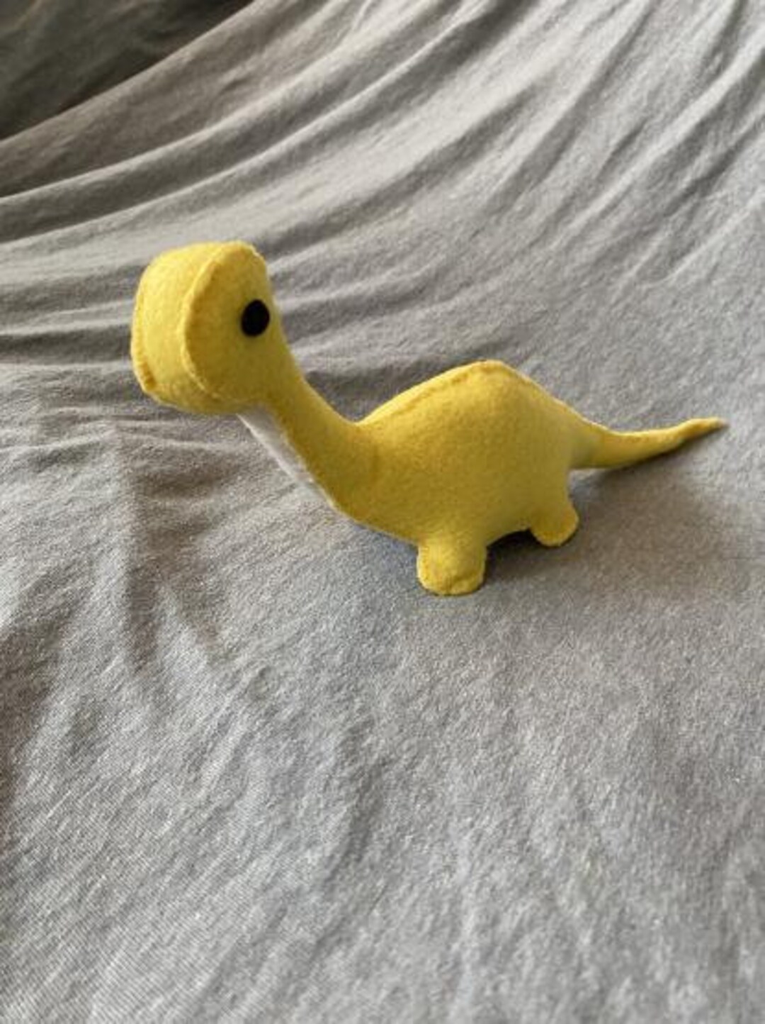Banana Brontosaurus Dino Felt Plush Toy - Etsy