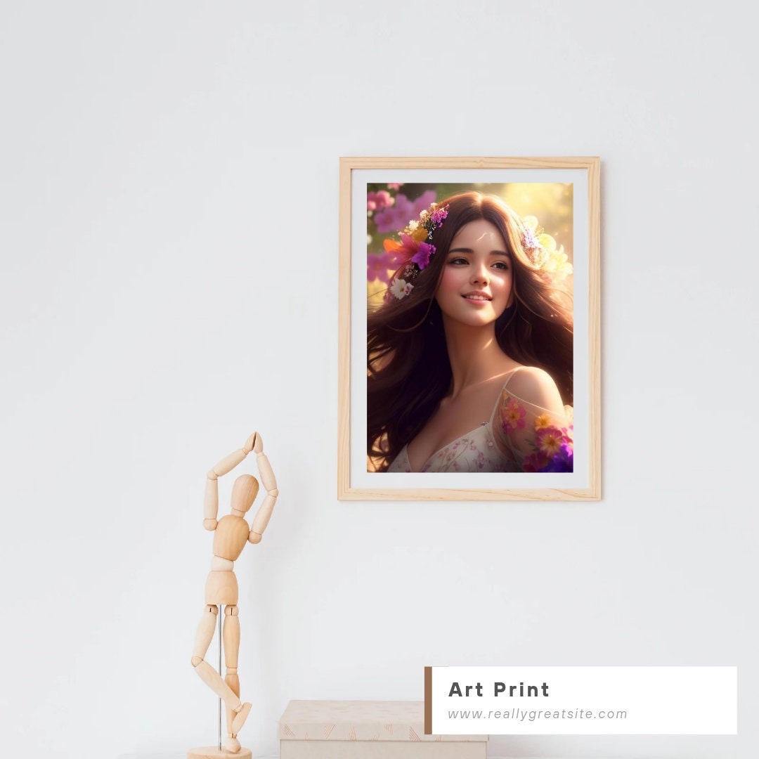 A Beautiful Women Art | Beautiful Princess | Printable Art | Ai Designs ...