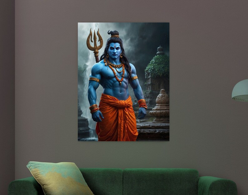 Om Mahadev Lord Shiva Poster Digital Print Printable. - Etsy