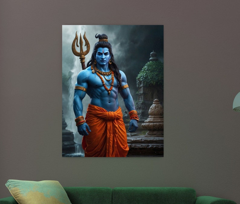 Om Mahadev Lord Shiva Poster Digital Print Printable. - Etsy
