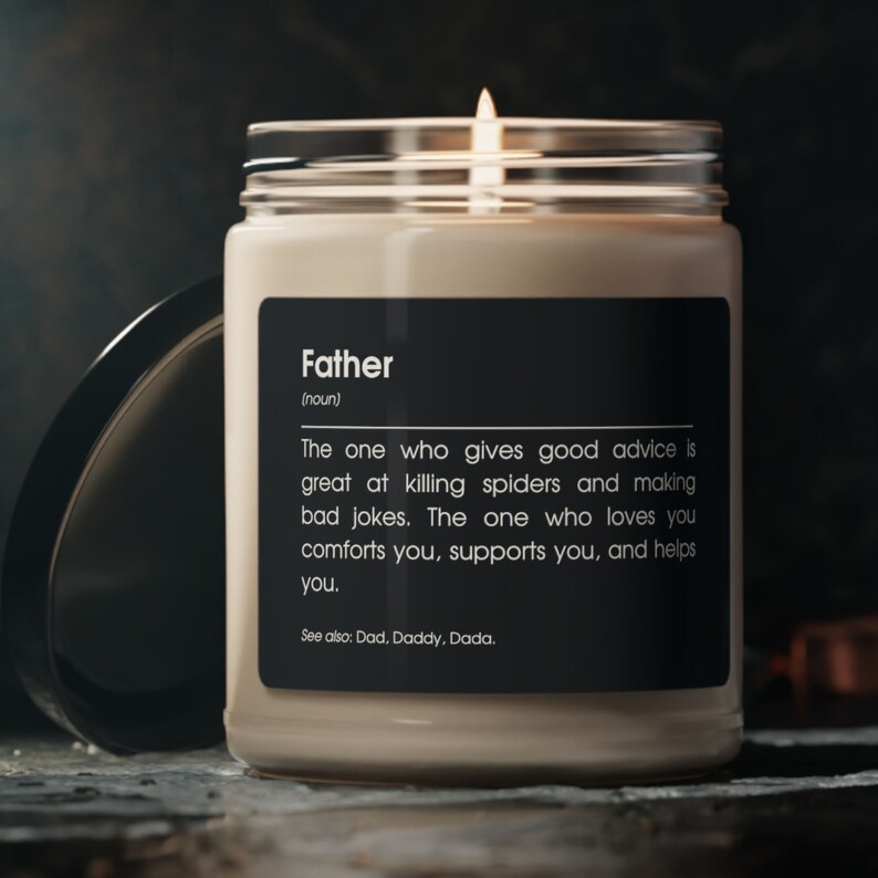 Father Definition Candle Father's Day Gift for Dad New Dad Daddy Dada ...