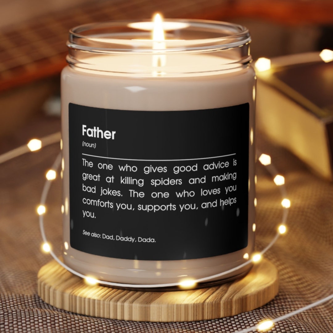 Father Definition Candle Father's Day Gift for Dad New Dad Daddy Dada ...