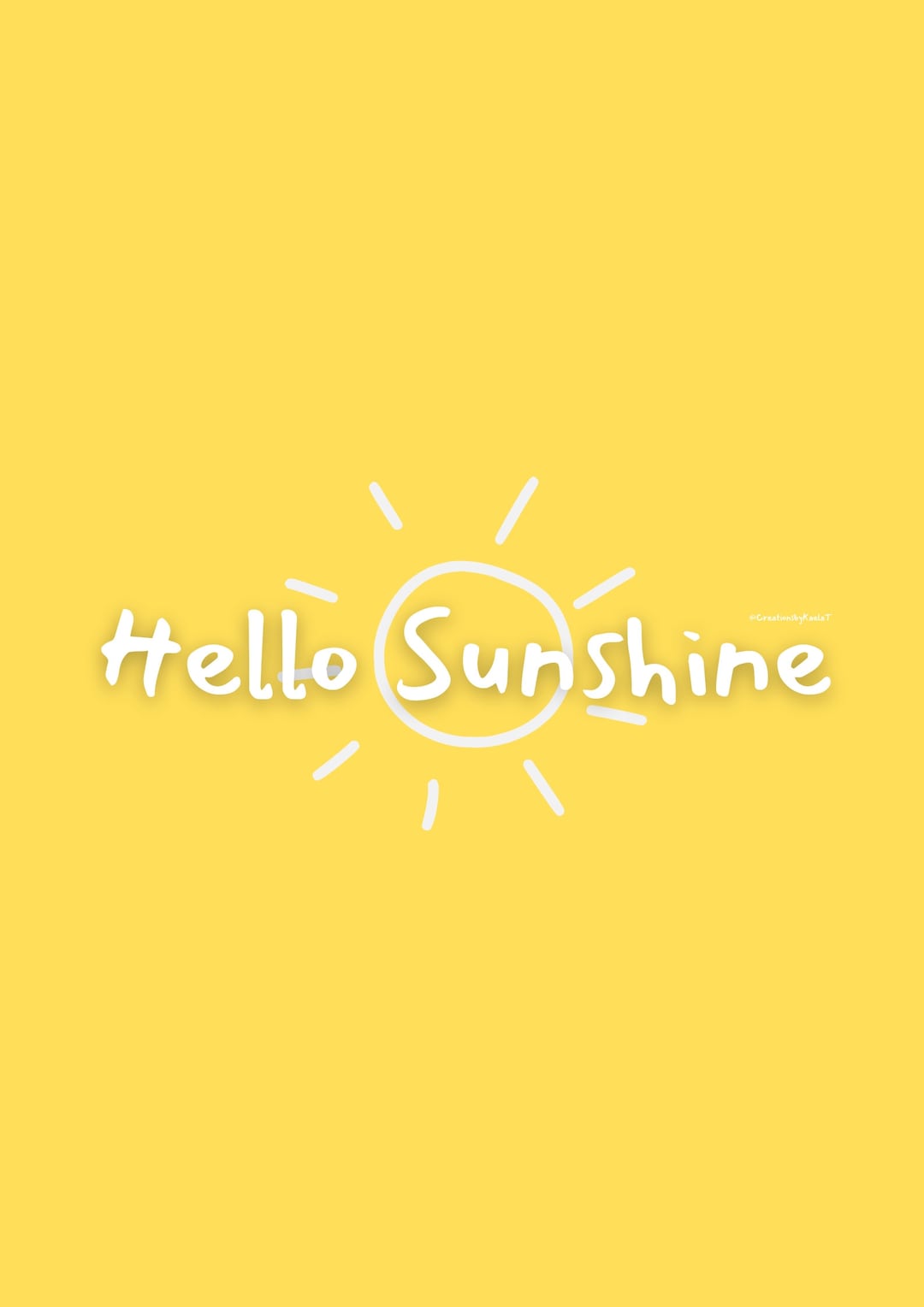 Hello Sunshine Poster - Etsy