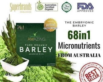 IAM Amazing Pure Organic Barley Power Drink Mix - Etsy