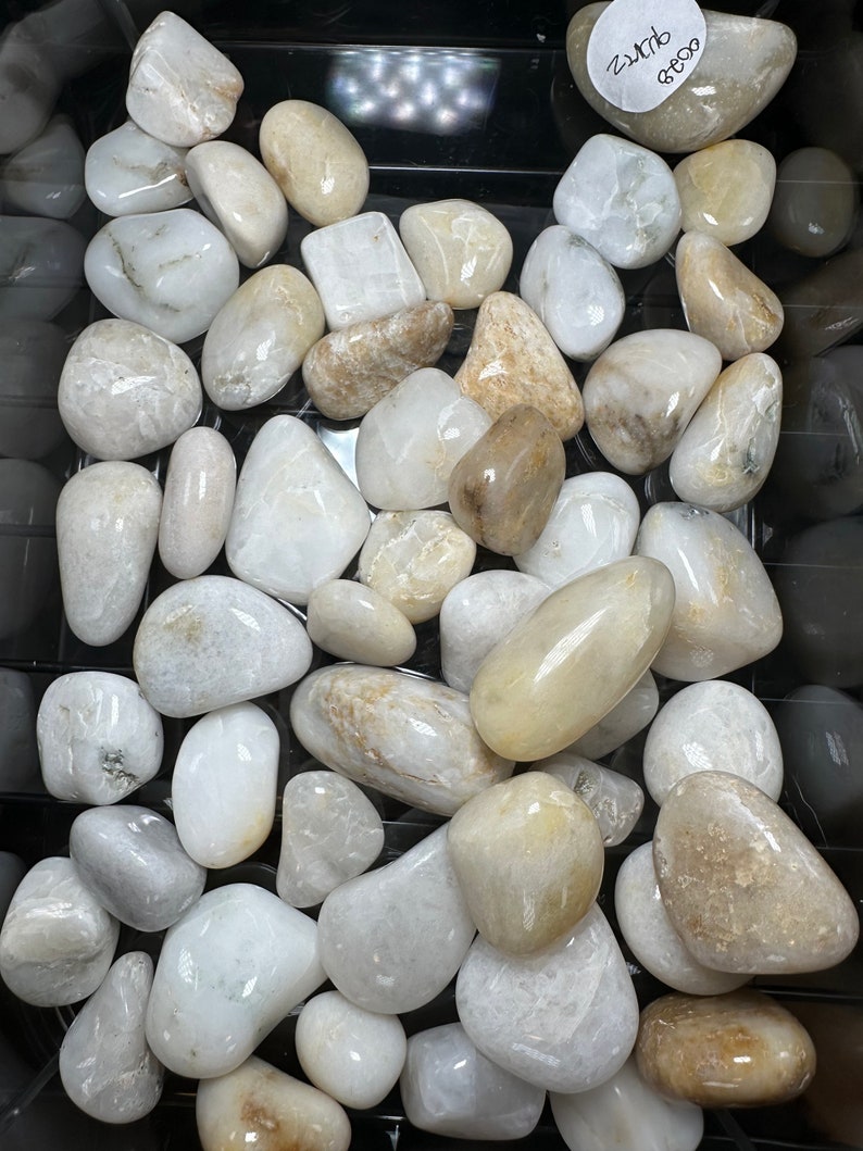 White Quartz Tumble Assorted Sizes - Etsy