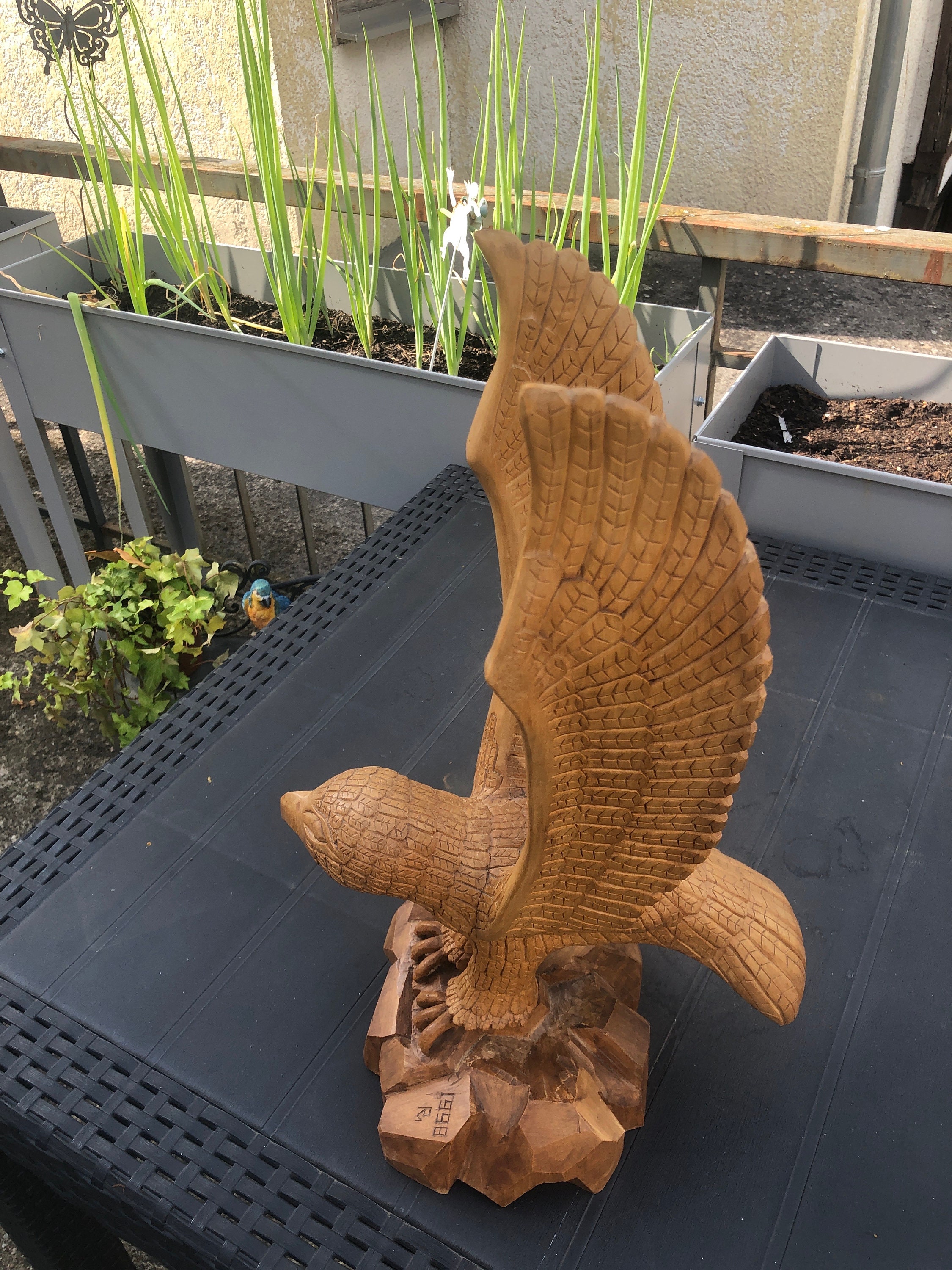 Eagle Wood Hand Carved 1998 - Etsy