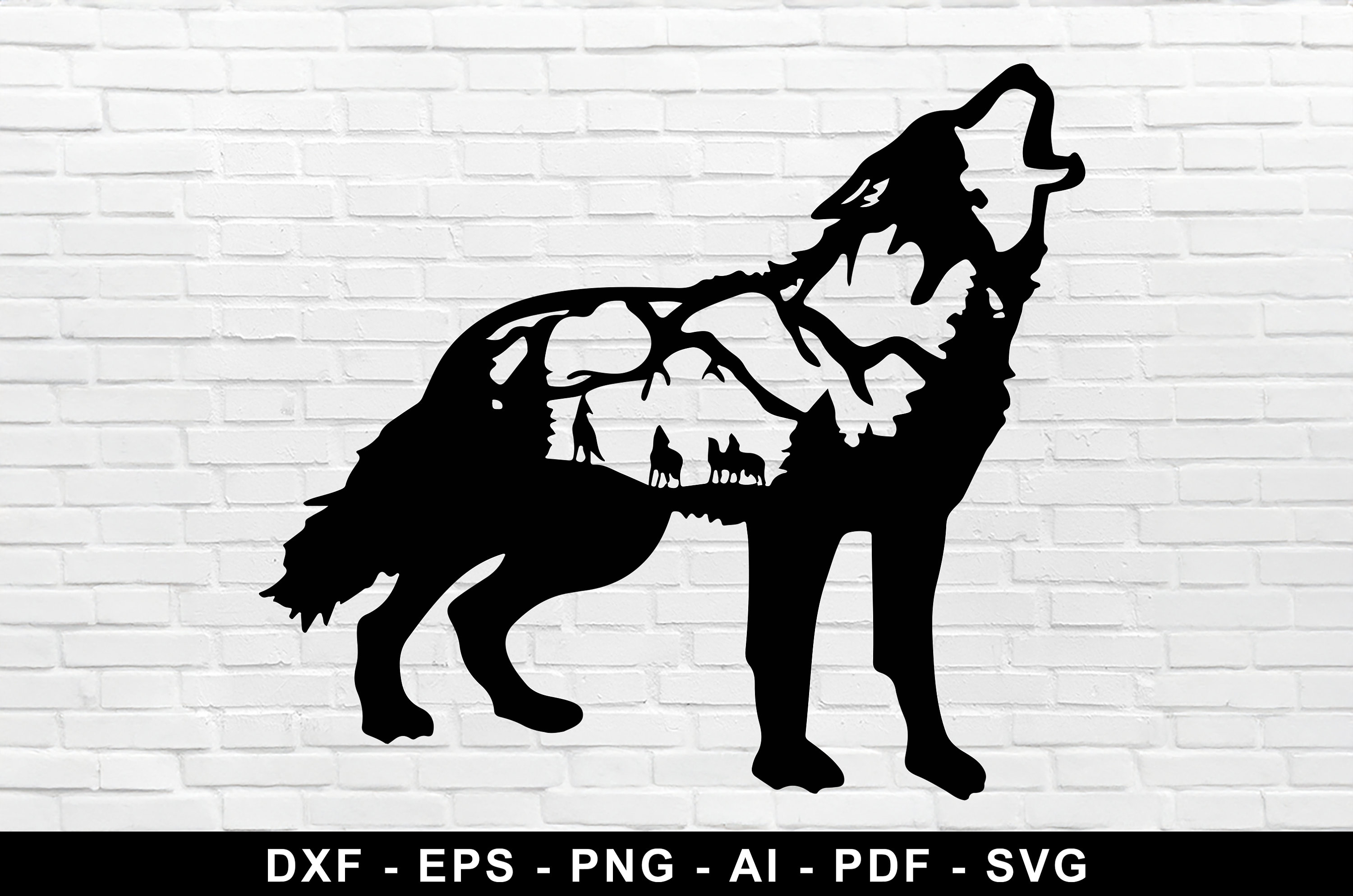 Wolf DXF Animals Cut File for Laser Dxf for Plasma Wolves - Etsy