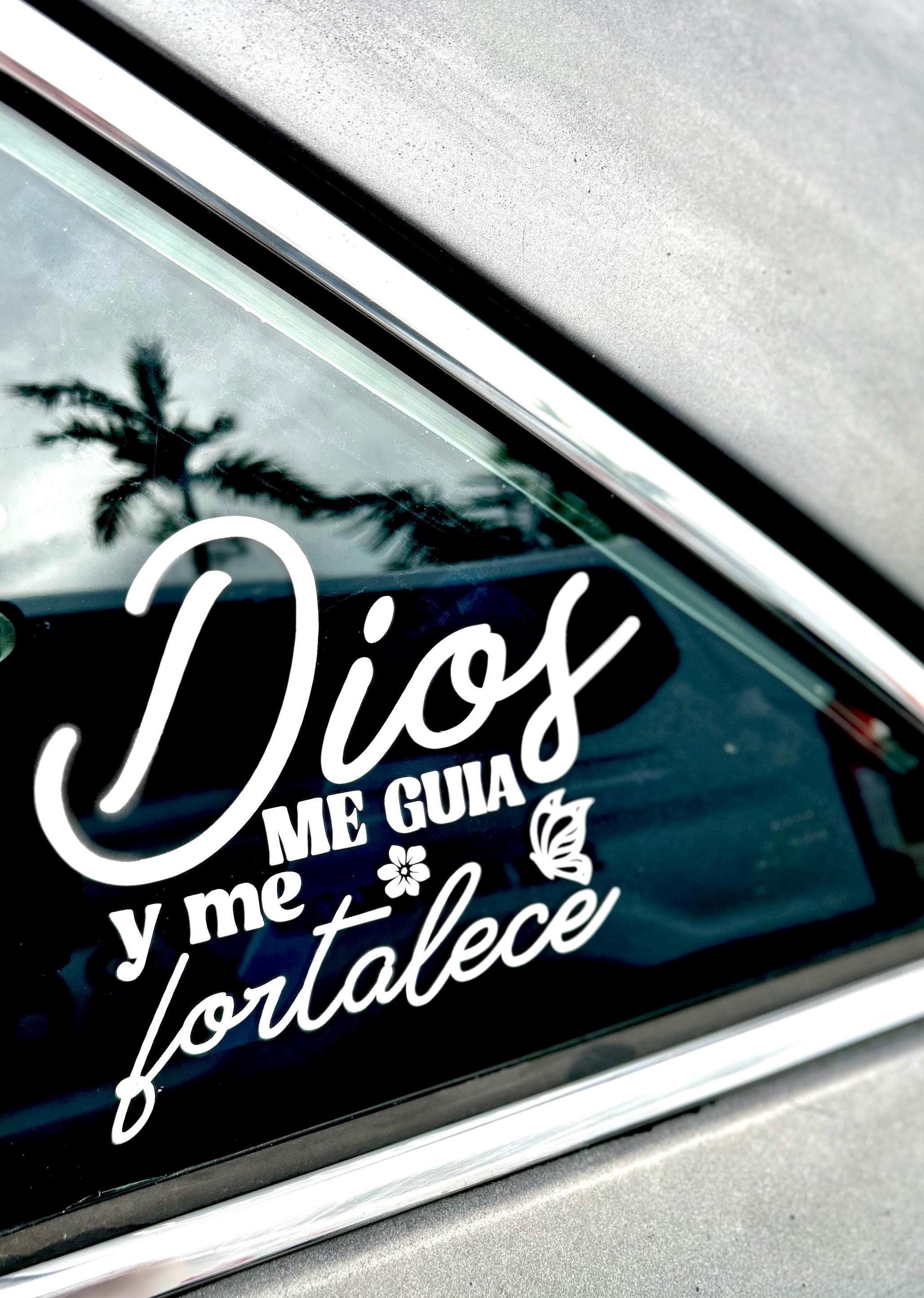 Dios Me Guia Vinyl Sticker: Christian Spanish Car Decal - Etsy