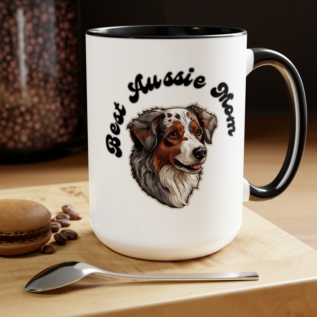 Best Aussie Mom Two-tone Coffee Mugs 15oz - Etsy
